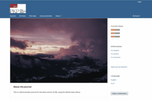 Try a Demo of OJS - Public Knowledge Project
