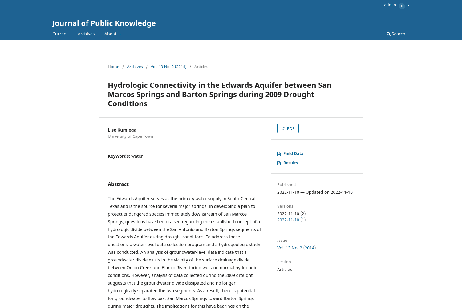 Open Journal Systems (OJS) - Software - Public Knowledge Project