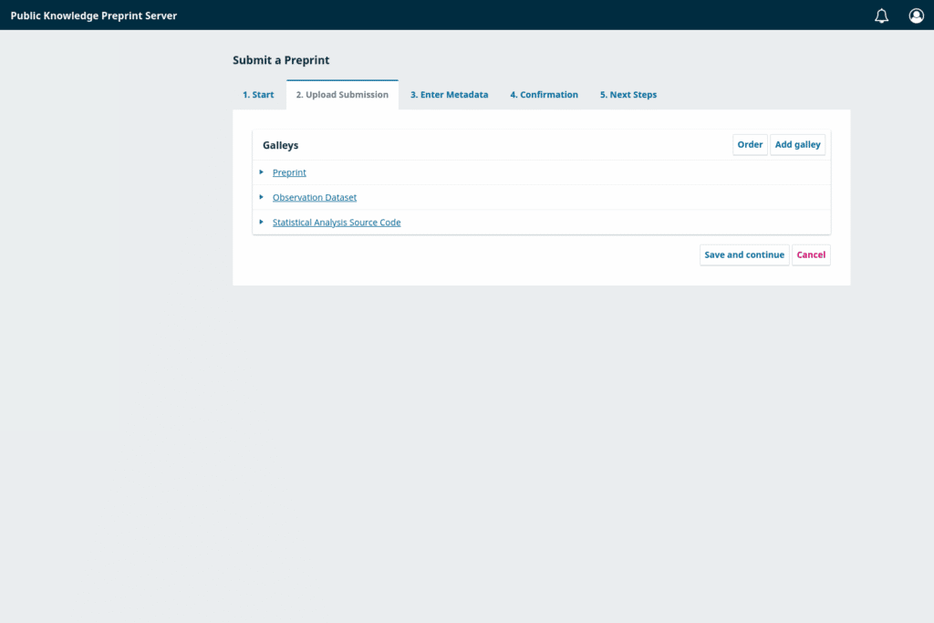Open Preprint Systems (OPS) - Public Knowledge Project