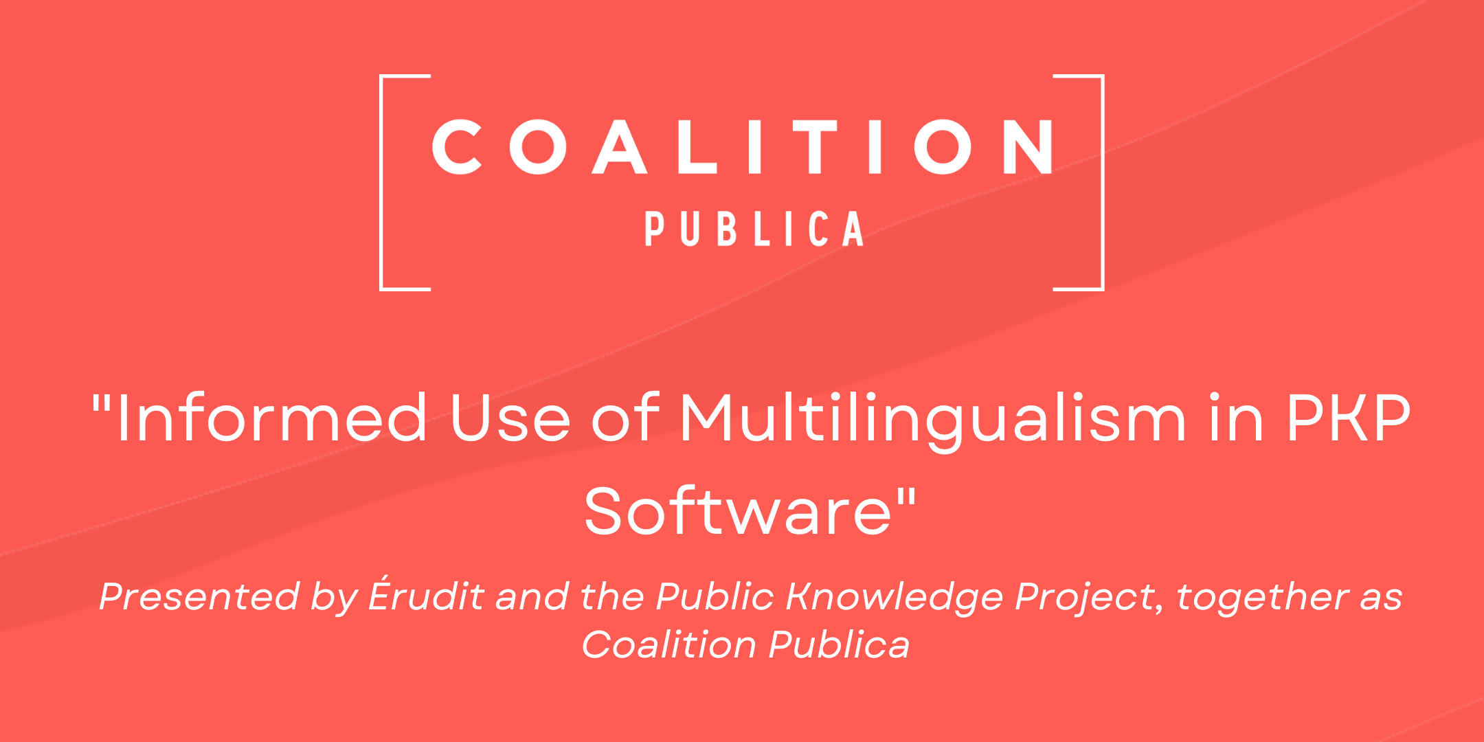 MULTILINGUALISM WEBINAR: RECORDINGS AVAILABLE