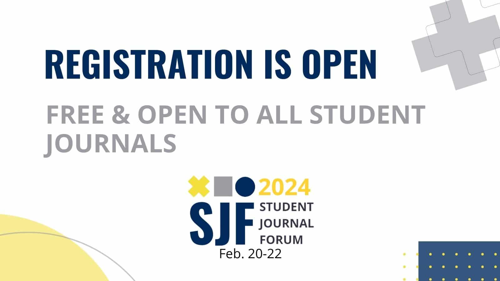 Student Journal Forum Registration is Now Open - Public Knowledge Project