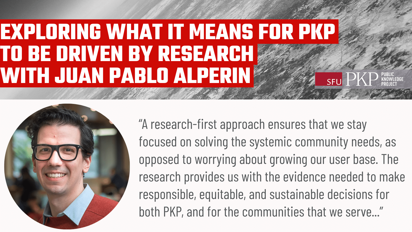 Exploring what it means for the Public Knowledge Project to be driven ...